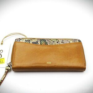 HOBO | Bags | Hobo Max Genuine Natural Color Leather Large Zip Around ...